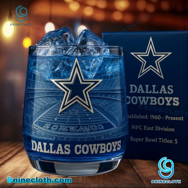 Dallas Cowboys Stadium Whiskey Glass - 9ninecloth